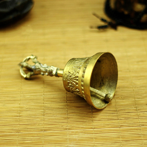 5.5" Copper Handcrafted Tibetan Meditation Singing Bell Dorje Vajra ...