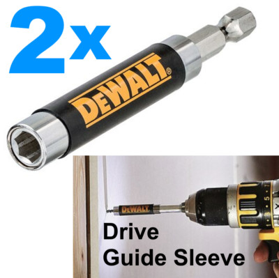 2x DeWALT Bit Holder Magnetic Screw Screwdriver Hex Sleeved Drive Guide ...