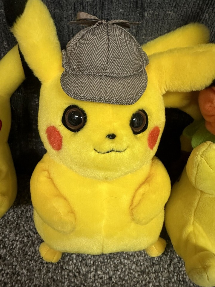 Pokemon Plush Stuffed Animal Toy Lot Pichu Pikachu With Hat Pumpkin ...