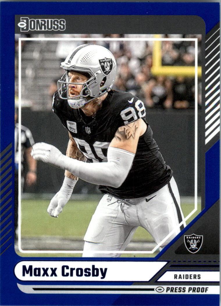 2024 Panini Donruss - Maxx Crosby #255 Blue Press Proof for sale online ...