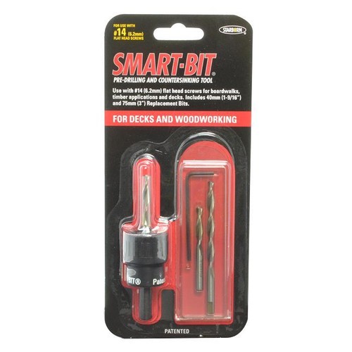 Qty 5 STD Head Smart Bit Tool 14g Countersink Decking Screw Merbau Deck ...