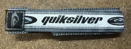 Quiksilver Time Watch strap band Hook & Loop 20-25mm Lug Grey White ...