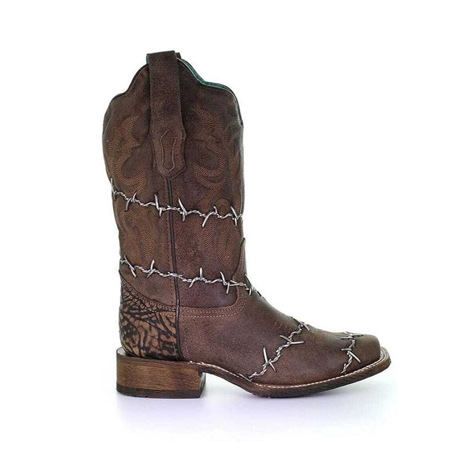 CORRAL Women's Brown Barbed Wire Woven Western Boots (A3815) | eBay