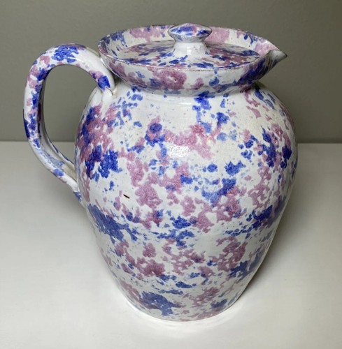 AR Cole Pottery Kenneth George Pitcher Speckled Sponge 1990 Studio Art ...