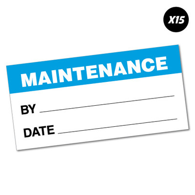 15X Maintenance Inspection Service Sticker Decal Oil Next Due #6724EN ...