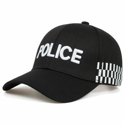 Mens Embroidery POLICE Baseball Cap Tactical Snapback Hats Adjustable ...