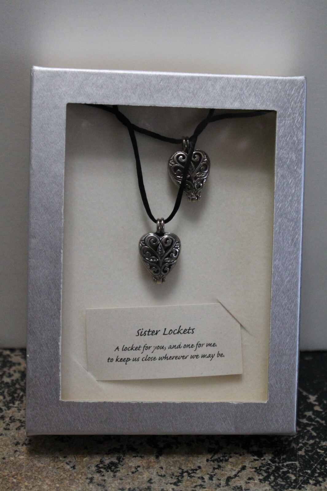 Set of Sister Locket Necklaces (large locket set) NEW | eBay