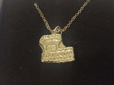 Louisiana Orleans TG484 Pewter On 24" Silver Plated Curb Necklace | eBay UK