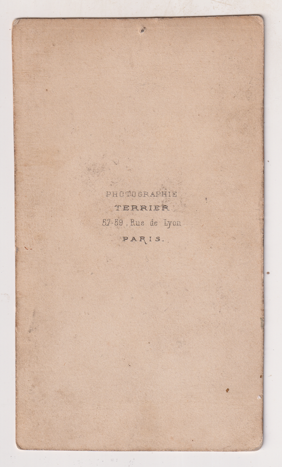 CDV Terrier à Paris - Un homme pose - Vintage albumen print c.1865 | eBay
