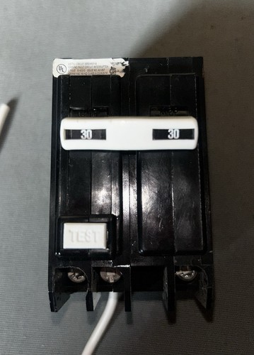 NIB - Eaton - GFTCB230 - BR GFCI circuit breaker, 30 A, 120/240 V, two ...