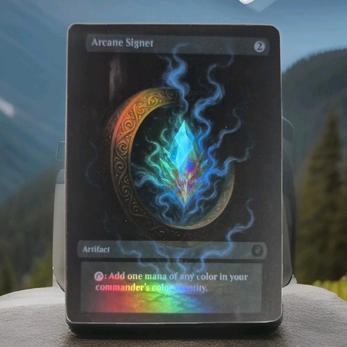 Arcane Signet | Custom Foil Fan Alt Art | Mtg Commander Playtest Card ...