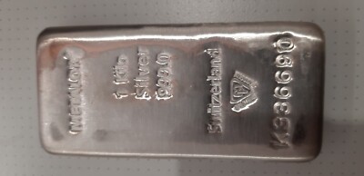 1 Kilo Silver Bar Metalor Pure 999 Silver Bar with Certificate | eBay UK