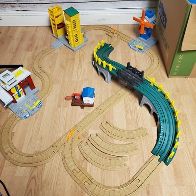Fisher Price GeoTrax Workin’ Town Railway Train Set H3464 with Extras ...