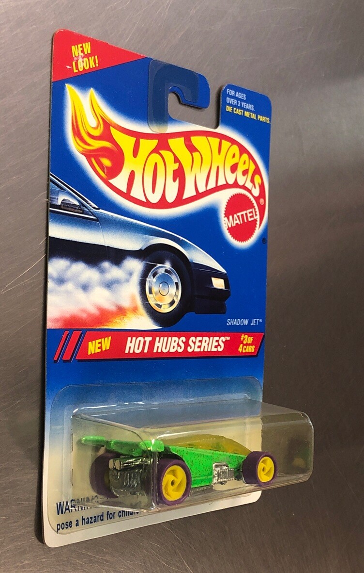 HOT WHEELS SHADOW JET #3 OF 4 CARS HOT HUBS SERIES 1:64 SCALE FREE ...