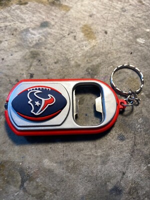 Houston Texans multipurpose keychain, bottle opener, light | eBay