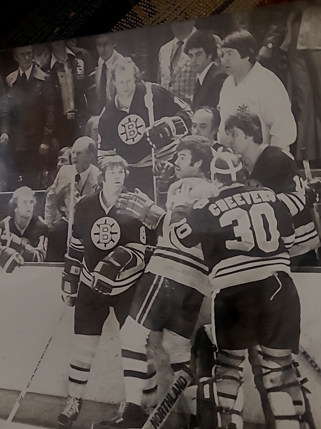 1970S GERRY CHEEVERS NHL HOCKEY PHOTO YVON LAMBERT DON CHERRY JEAN ...