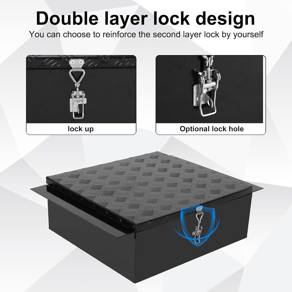 30"X22"X9" Heay Duty Semi Truck Frame Rails Tool Box Storage w ...