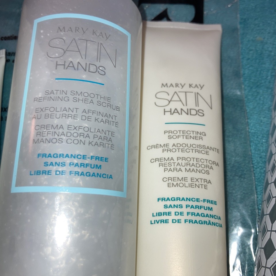 Mary Kay Satin Hands Set ~ FRAGRANCE FREE ~ FULL SIZE - New In Bag Free ...