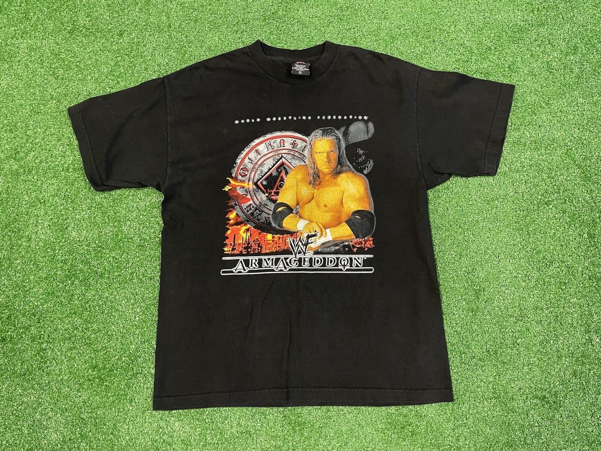 WWF Triple H Armageddon Vintage Wrestling Tee 1999 Size XL WWF Triple H Armageddon Vintage Wrestling Tee 1999 Size XL