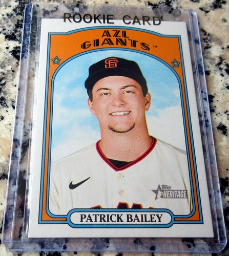 PATRICK BAILEY 2021 Topps AZL #1 Draft Pick Rookie Card RC SF Giants🔥🔥🔥 ...