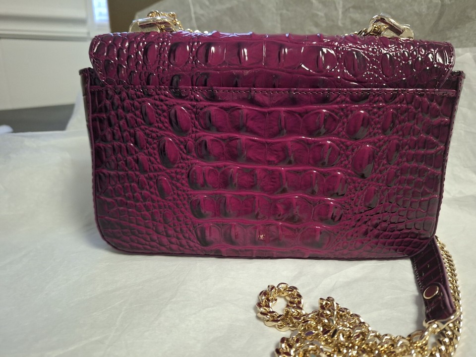 Brahmin Melbourne Collection Sugar Plum Hallie Rosa Crossbody Bag | eBay