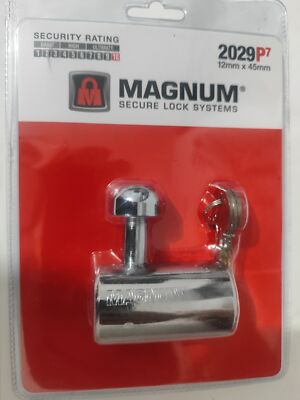 Single Pin Lock 12MM Shackle 3 keys -mushroom pin padlock | eBay