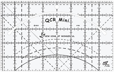 Mini QCR Quick Curve Ruler by Sew Kind of Wonderful w/ Mini Table ...
