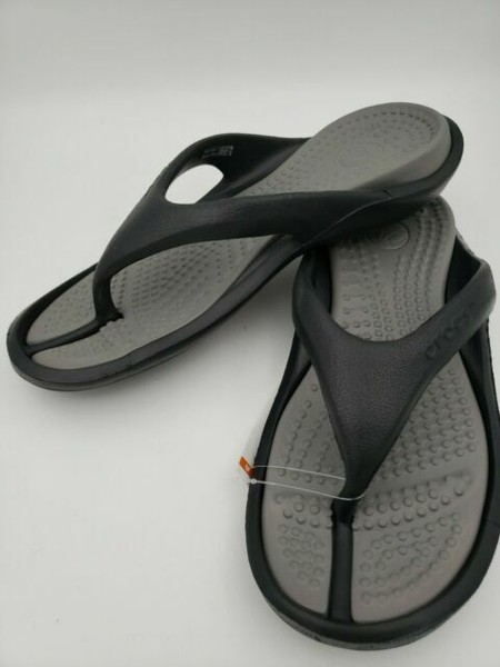 Crocs Athens Unisex Flip Flops Size 12 - Black for sale online | eBay