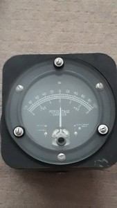 VINTAGE MILITARY METER UNIT MODULATION PERCENTAGE CARRIER GAUGE RAF ...