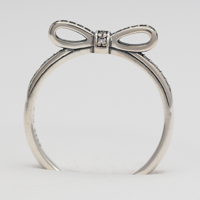 New Authentic Pandora Ring Sparkling Bow Sterling Silver 190906CZ W ...