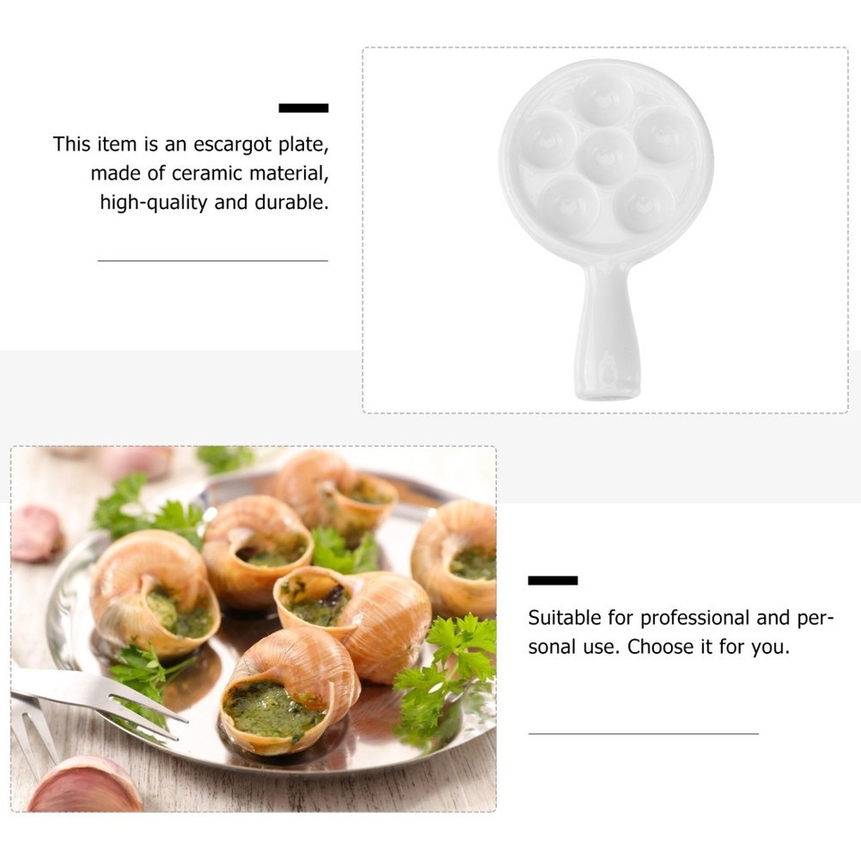 1Pc Multi-function Snail Escargot Baking Plate Kitchen Serving Utensil ...