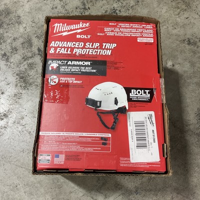Milwaukee 48-73-1360 Bolt Black Vented Safety Helmet | eBay