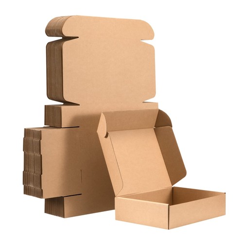 Small Shipping Boxes 12x9x3 Inches - Kraft Brown Corrugated Cardboard ...