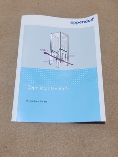*NEW SURPLUS* Eppendorf 952010107 UVette Adapter Light Center 8.5mm ...