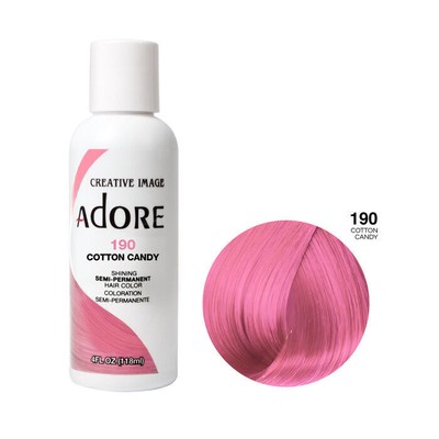 Adore Semi Permanent Hair Colour - 190 Cotton Candy 118ml | eBay Australia