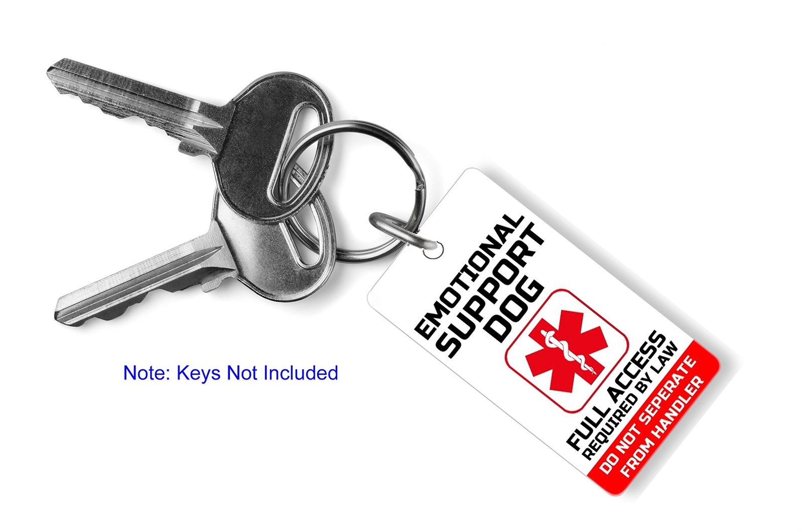Emotional Support Dog Collar Tag and Keychain ESA Accessory | eBay
