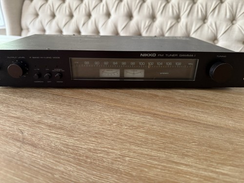 Nikko Gamma 1 FM Tuner Black Rack Mountable! Vintage Nikko Tuner! | eBay