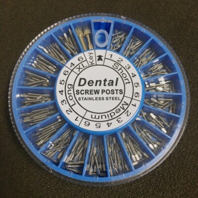 240pcs Dental Conical root canal Screw Posts post Kits Refills ...
