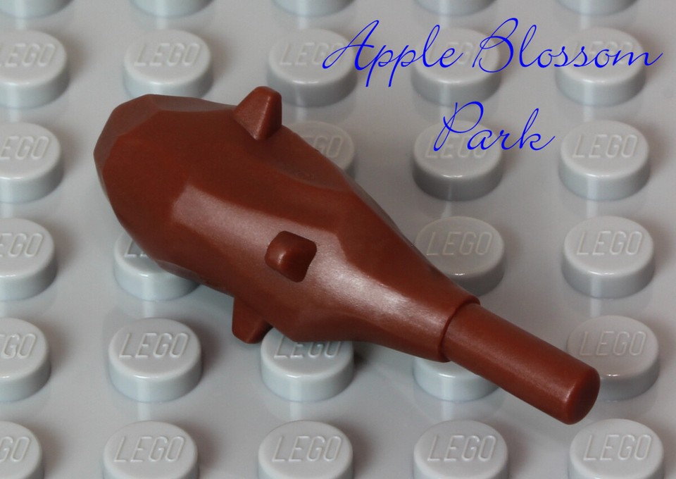 NEW Lego Minifig Small Castle Reddish BROWN CLUB Caveman Spiked Cave ...