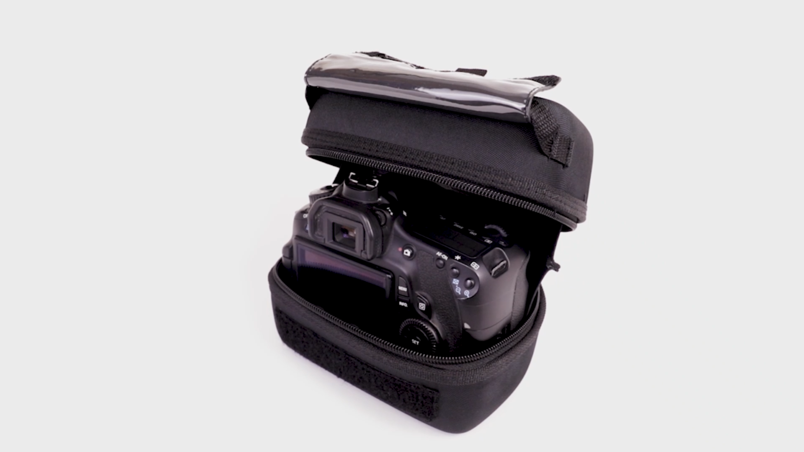 Quick Access DSLR Hard Shell Camera Case w/ Accessory Storage & Padded ...