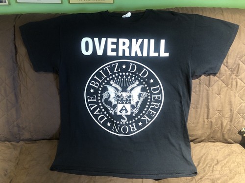 SUPER RARE OVERKILL HEY HO FU 11/24/13 NYC TSHIRT ADULT LARGE SHIPS ...