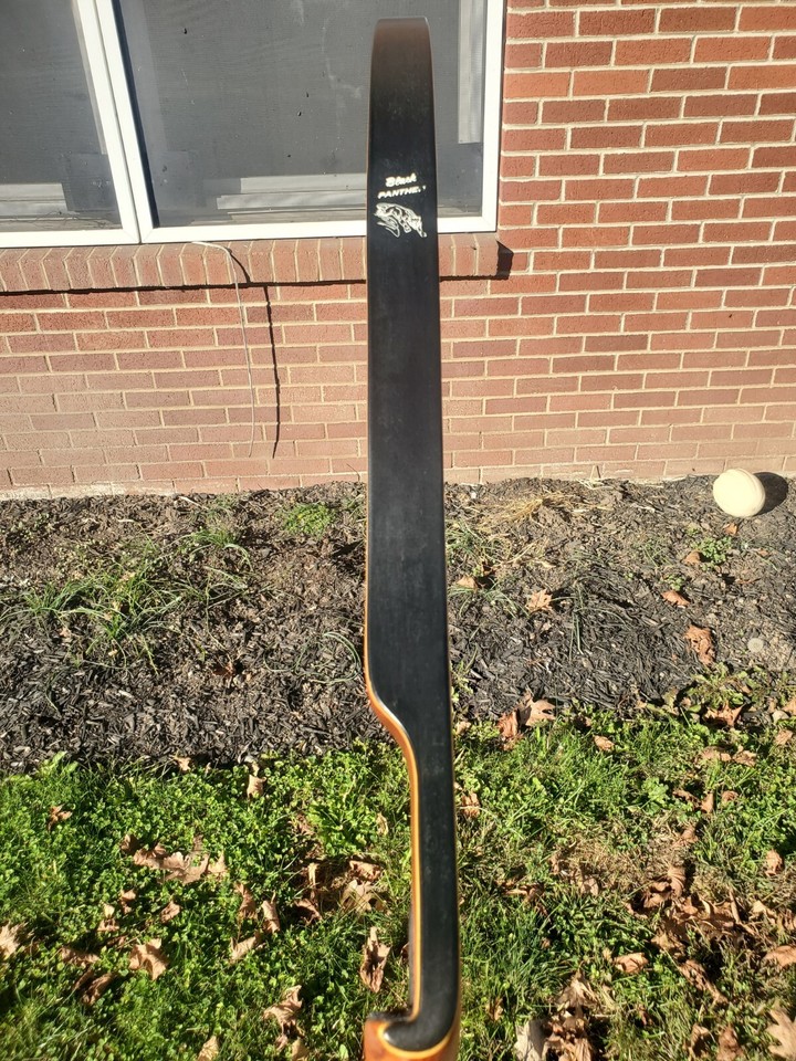 Bear Black Panther Hunter 56 Inch 45/50 # Recurve Bow | eBay