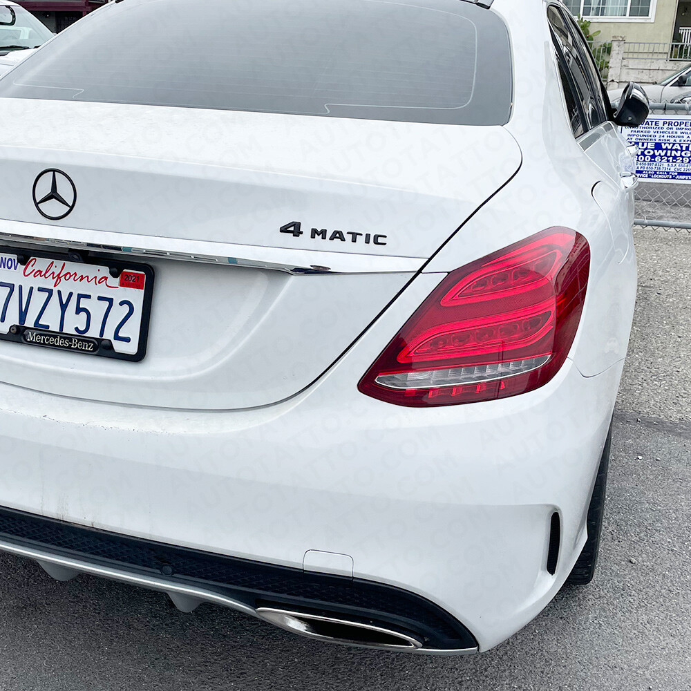 Mercedes New 4 Matic Emblem 3D Trunk Logo Letter Sport Badge AMG ...