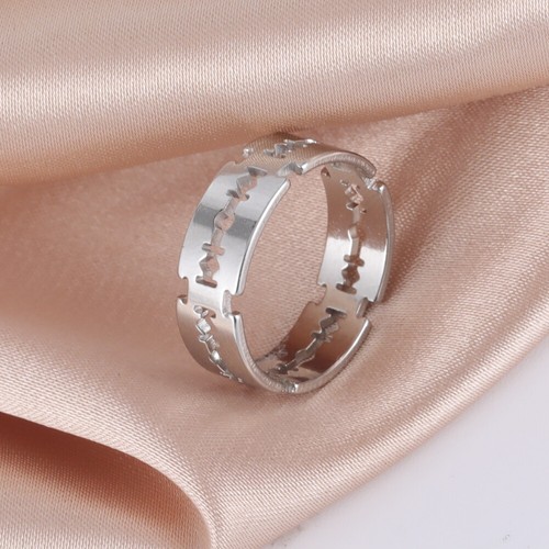Stainless Steel Blade Ring for Men Women Charm Razor Finger Ring Party ...