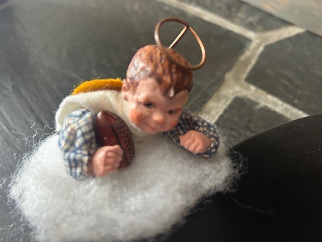 Simpich Character Cloud Babies Angel with Football | eBay