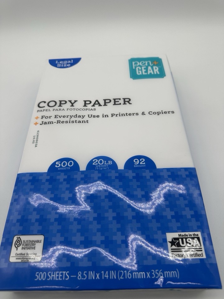 Pen+Gear Copy Paper, 8.5" x 11", 20 lb, White, 500 Sheets | eBay