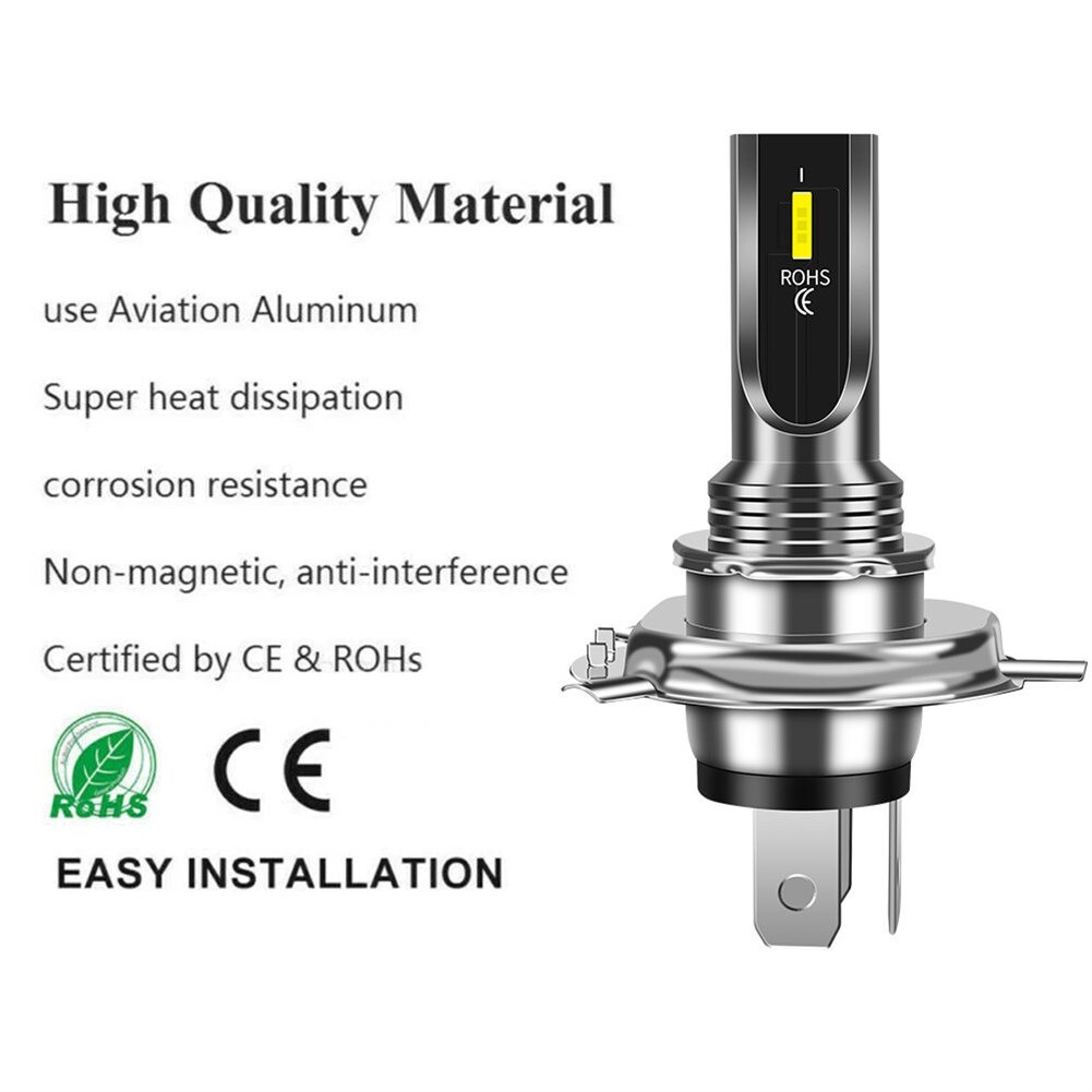 Unmatched Durability H4 LED Headlight Conversion Kit CE RoHs Certified ...