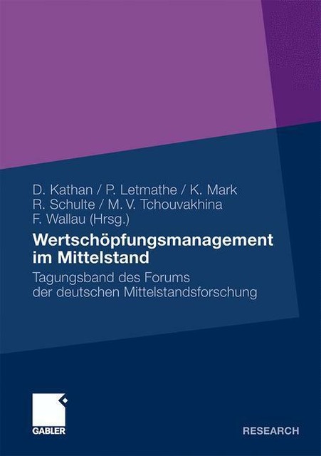 Wertschöpfungsmanagement im Mittelstand von Frank Wallau Daniel Kathan ...