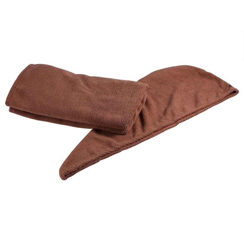 Women Soft Spa Bath Body Wrap Set Towel Bathrobe With Fast Dry Hair ...