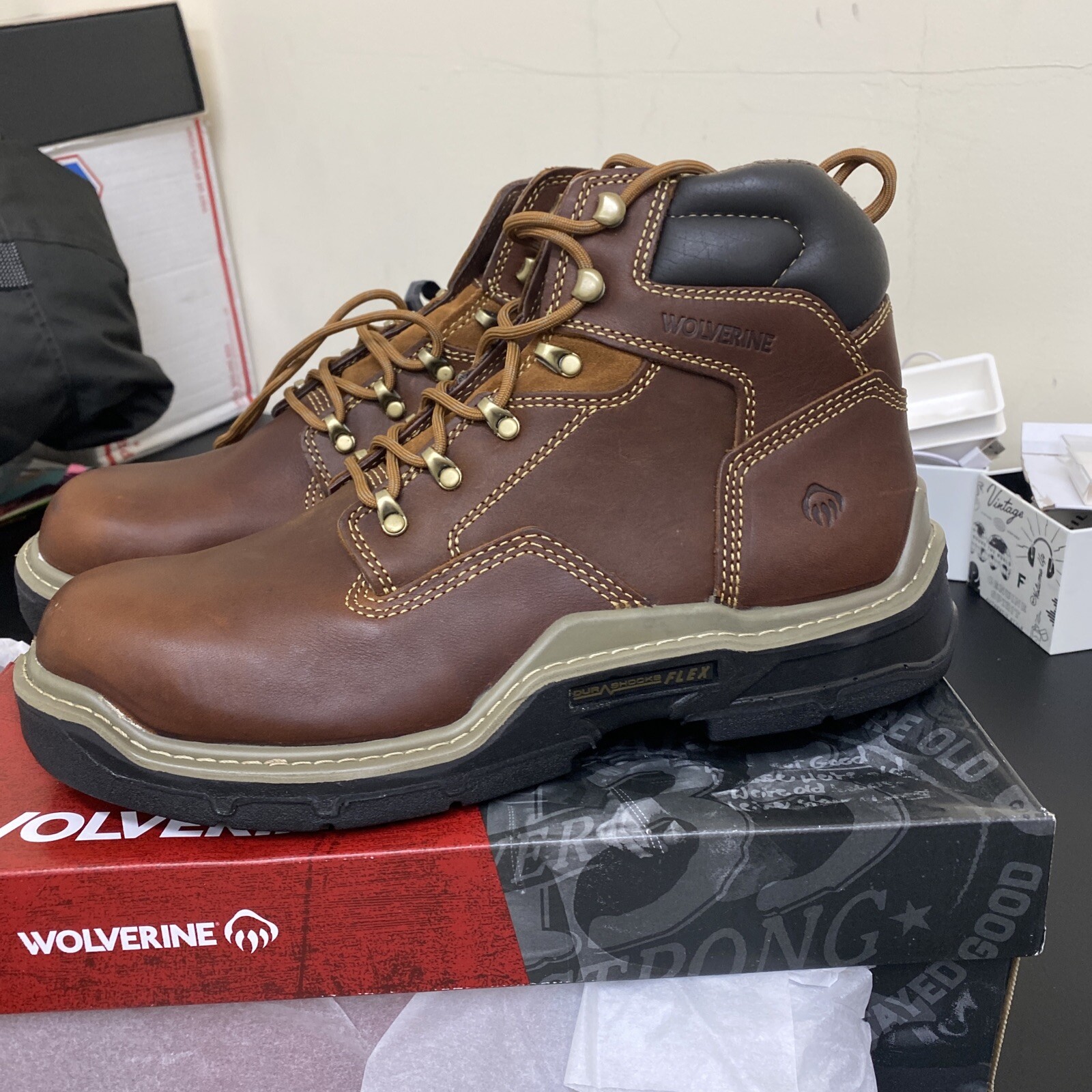 Men's Wolverine Raider Durashocks 6" CarbonMax Leather W211099 Boots ...